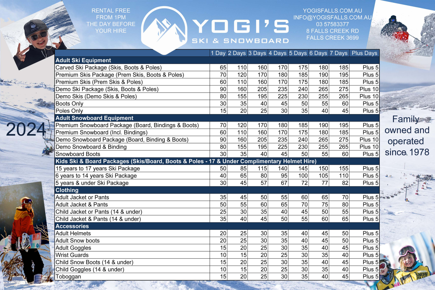 FAQ's - Yogis Ski & Snowboard Hire